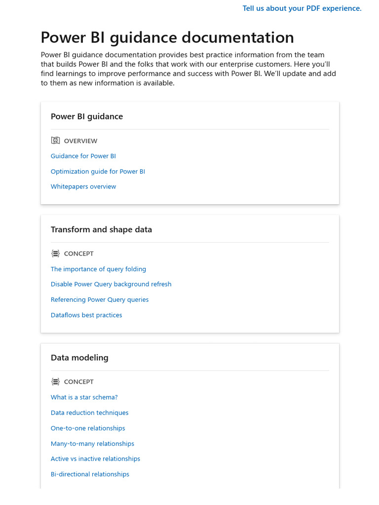 Power Bi Guidance | PDF | Relational Database | Information Retrieval