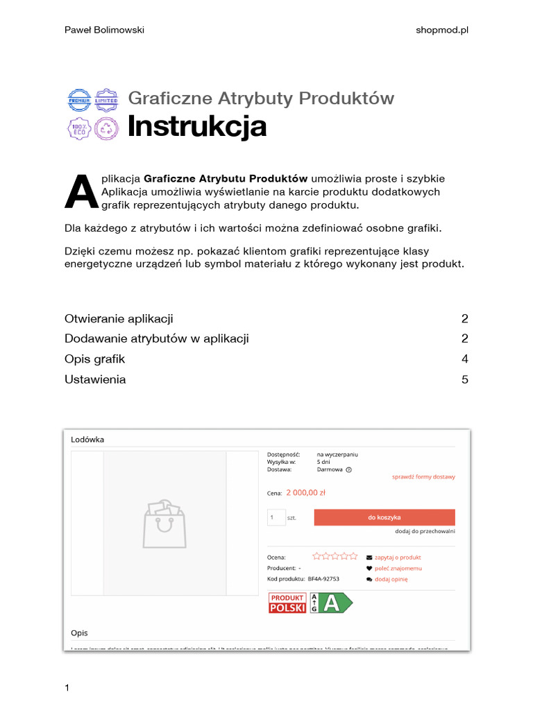 Instrukcja | PDF