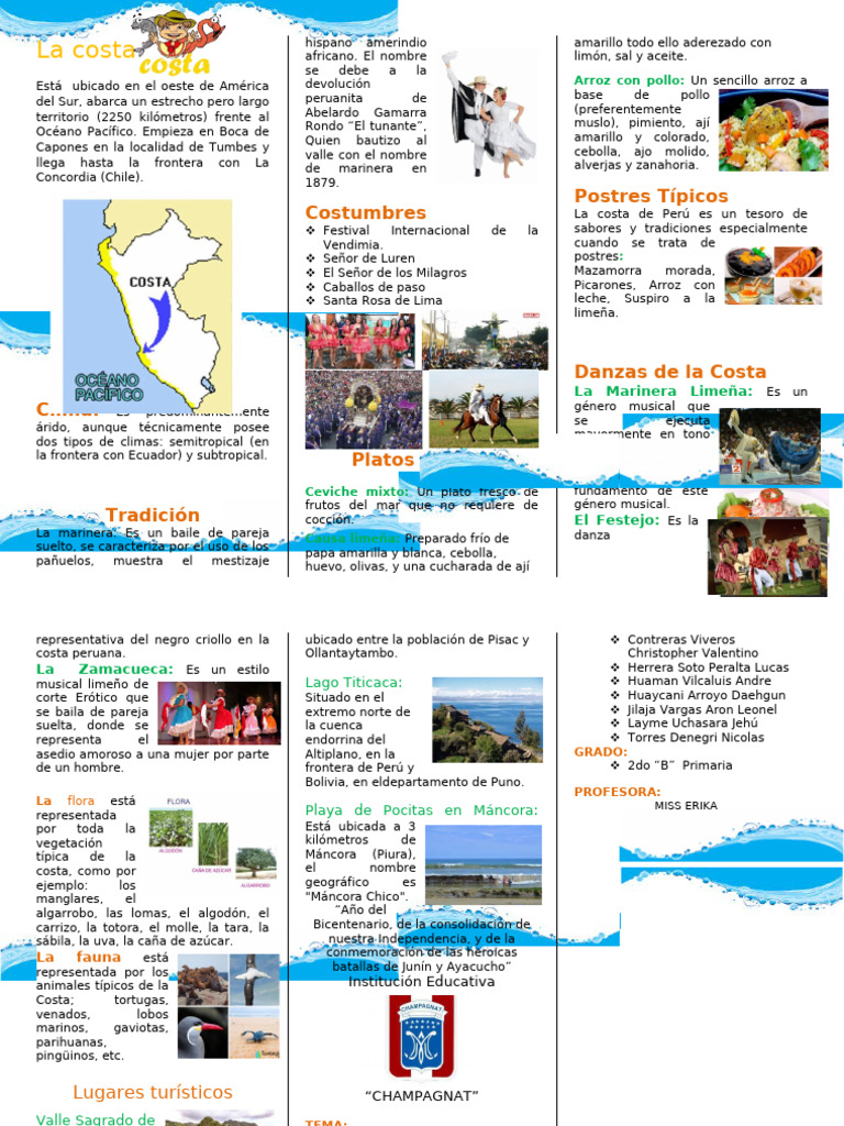 -triptico-de-la-costa CHRISTOPHER | PDF | Postres | Cocina occidental