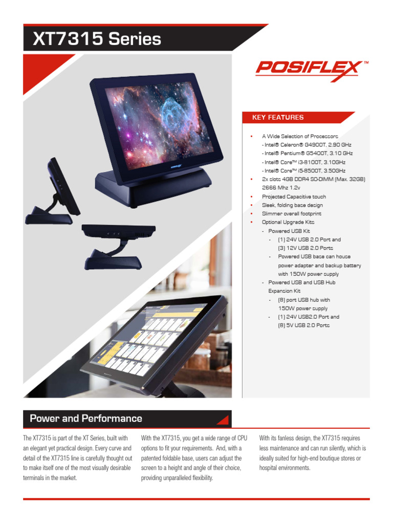 xt7315 POSIFLEX | PDF | Intel | Computer Hardware