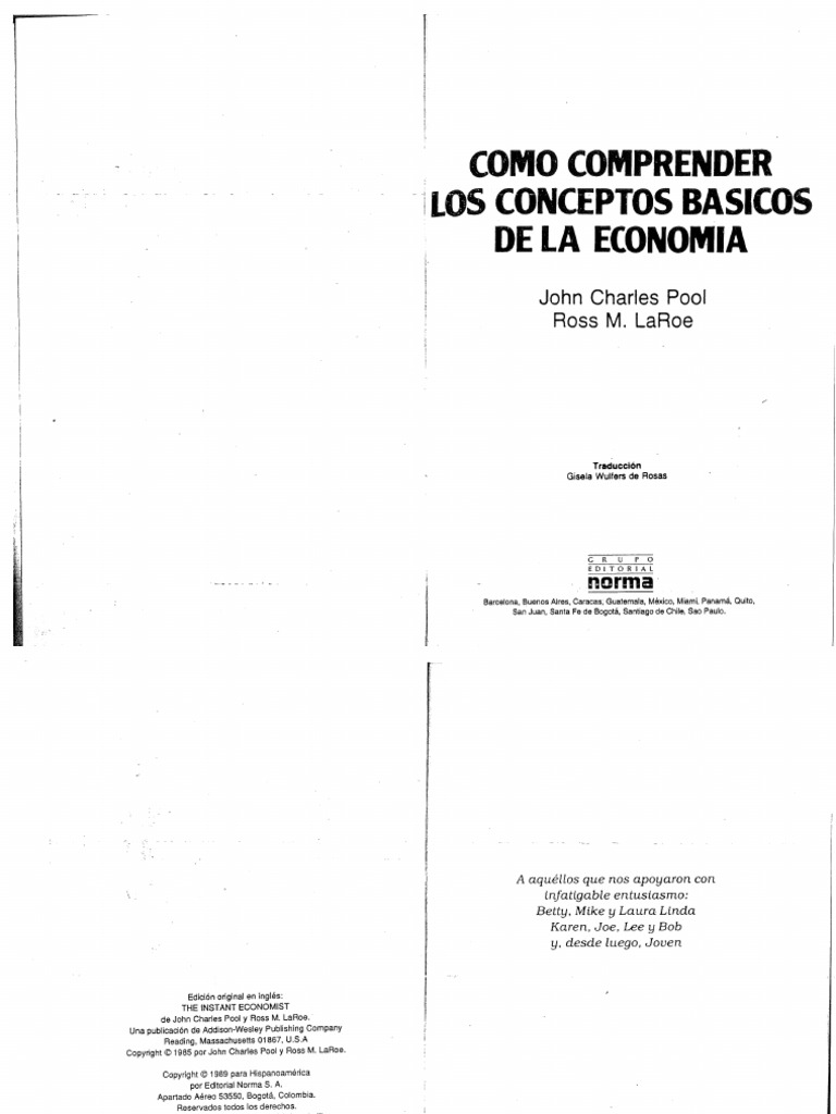 4 - Como Comprender Los Conceptos Basicos de La Economia Jhon Charles ... 4 - Como Comprender Los Conceptos Basicos de La Economia Jhon Charles ...