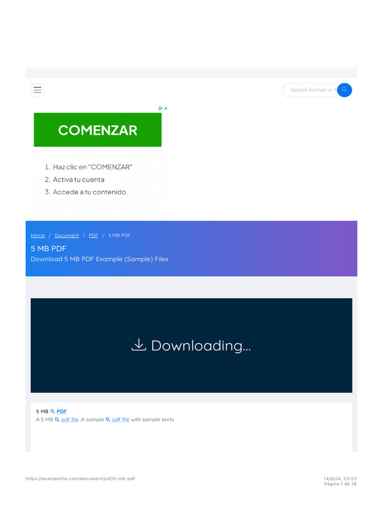 ? 5 MB PDF Example File - Dummy PDF File - Sample PDF | PDF | File ... ? 5 MB PDF Example File - Dummy PDF File - Sample PDF | PDF | File ...