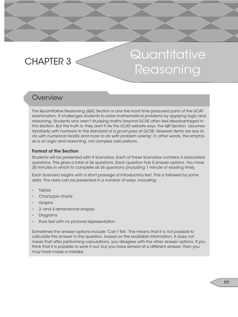 Mastering The UCAT, Third Edition - (Chapter 3 Quantitative Reasoning) | PDF | Volume | Percentage