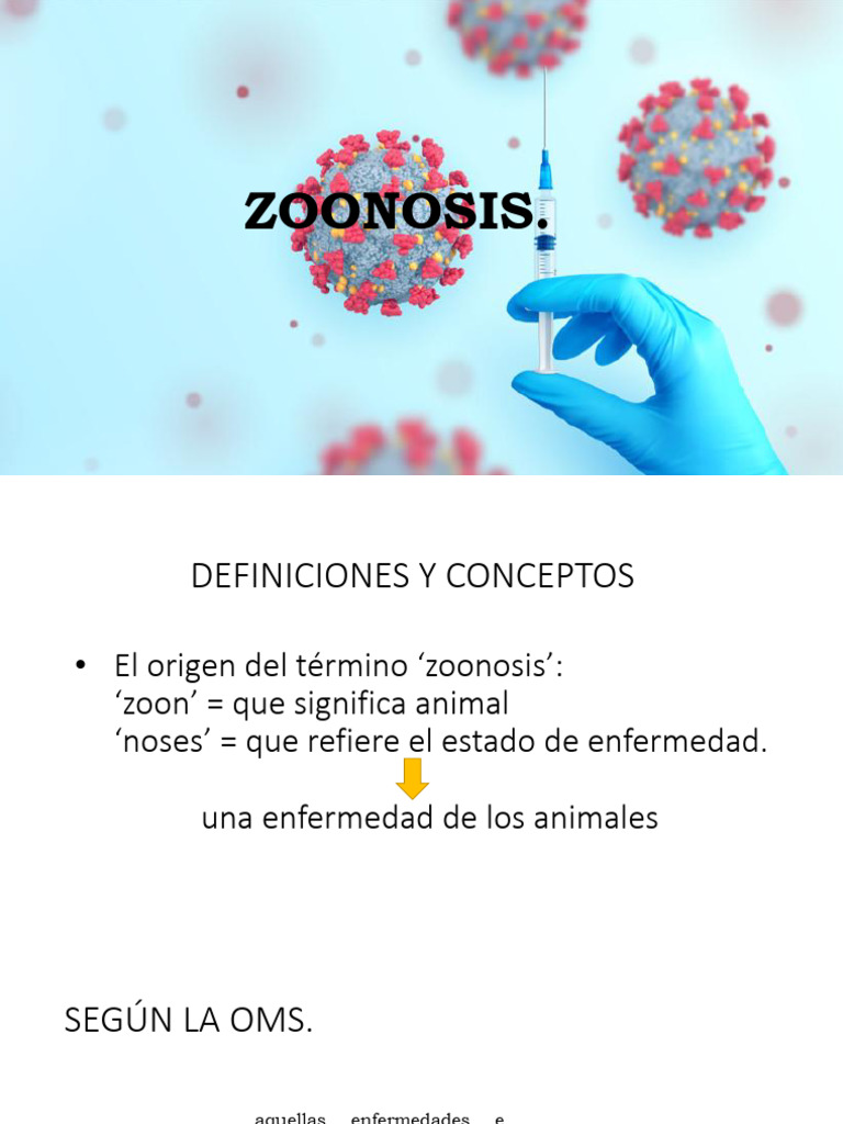 Intro Zoonosis | PDF | Influenza | Infección