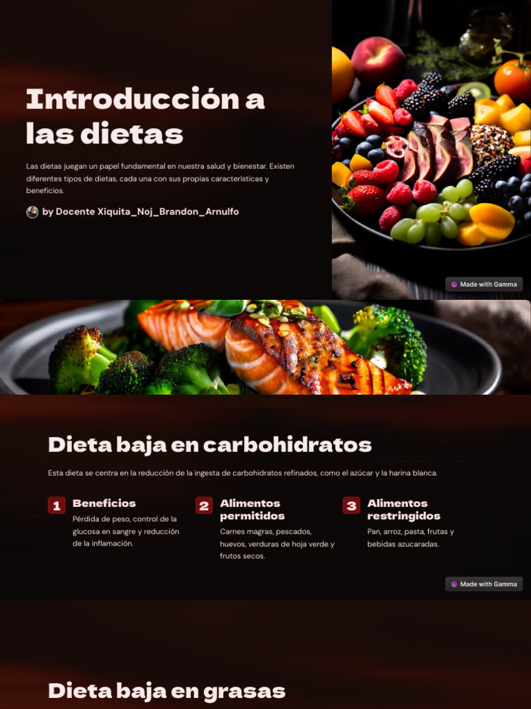 Introduccion A Las Dietas | PDF | Dieta | Alimentos