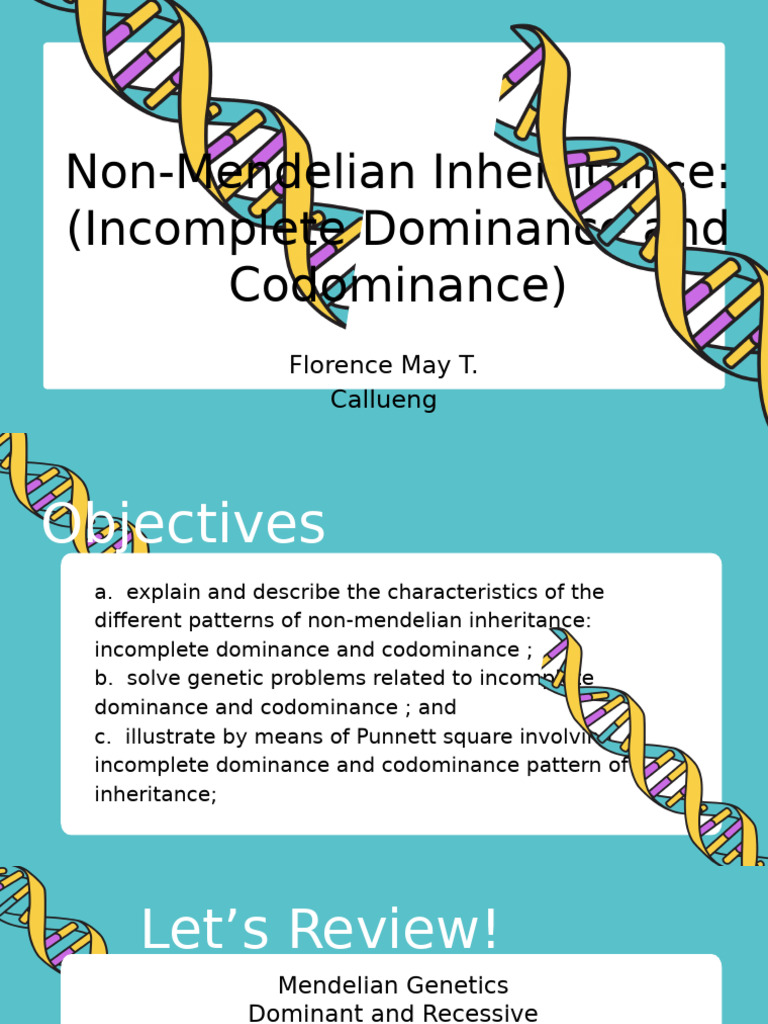 Incomplete Dominance and Codominanceee | PDF | Dominance (Genetics) | Genotype