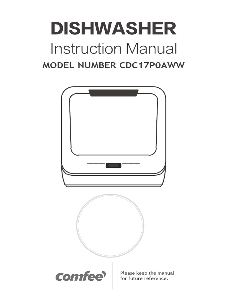 Comfee Mini Countertop Dishwasher User Manual WQP4 2601 | PDF | Dishwasher | Ac Power Plugs And ...