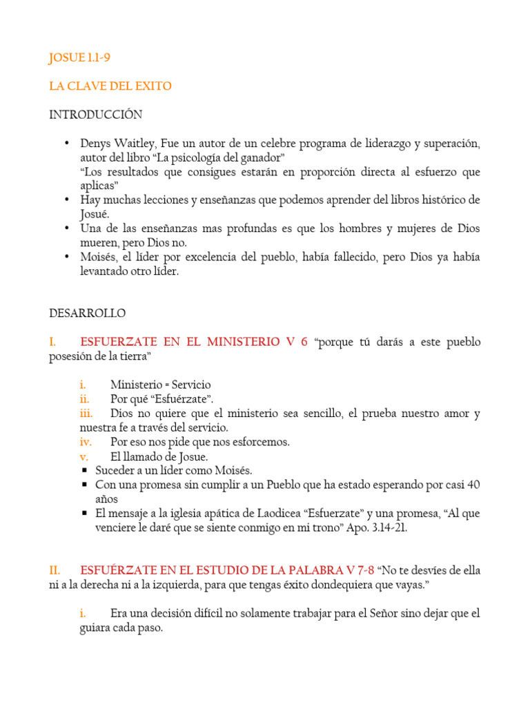 Josue 1 | PDF | Moisés