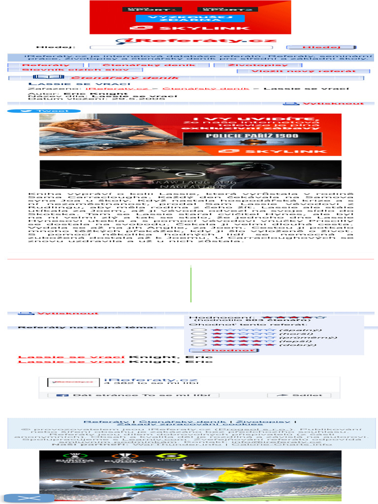 Lassie Se Vrací Knight Eric | PDF