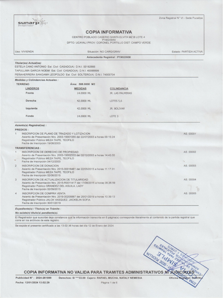 Copia Informativa | PDF