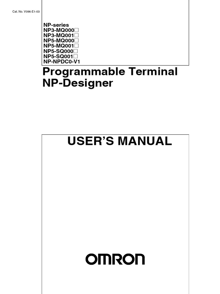 v096 Np-Series Programmable Terminals and Np-Designer Software Users ...