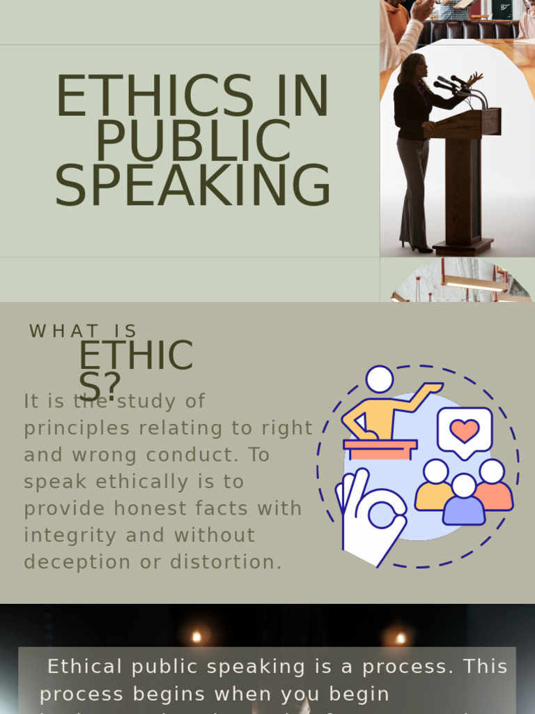 Ethical Public Speaking Guide | PDF | Plagiarism | Public Speaking