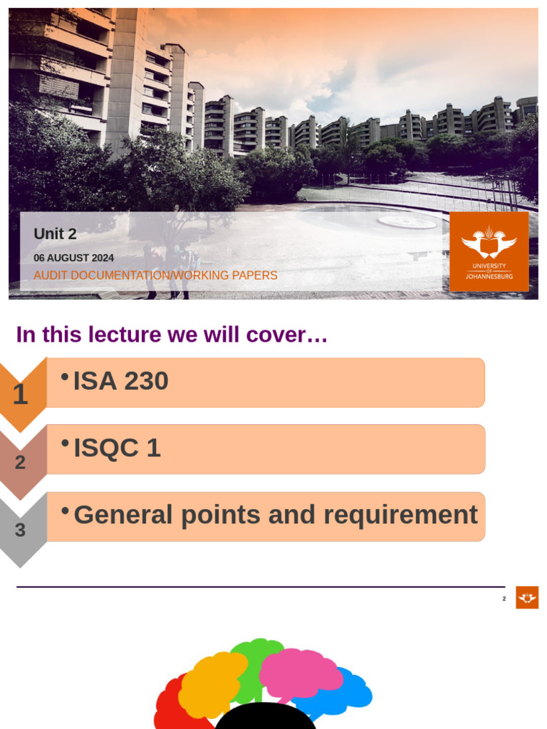 Unit 2 - Audit Documentation - 2024 | PDF | Audit | Business