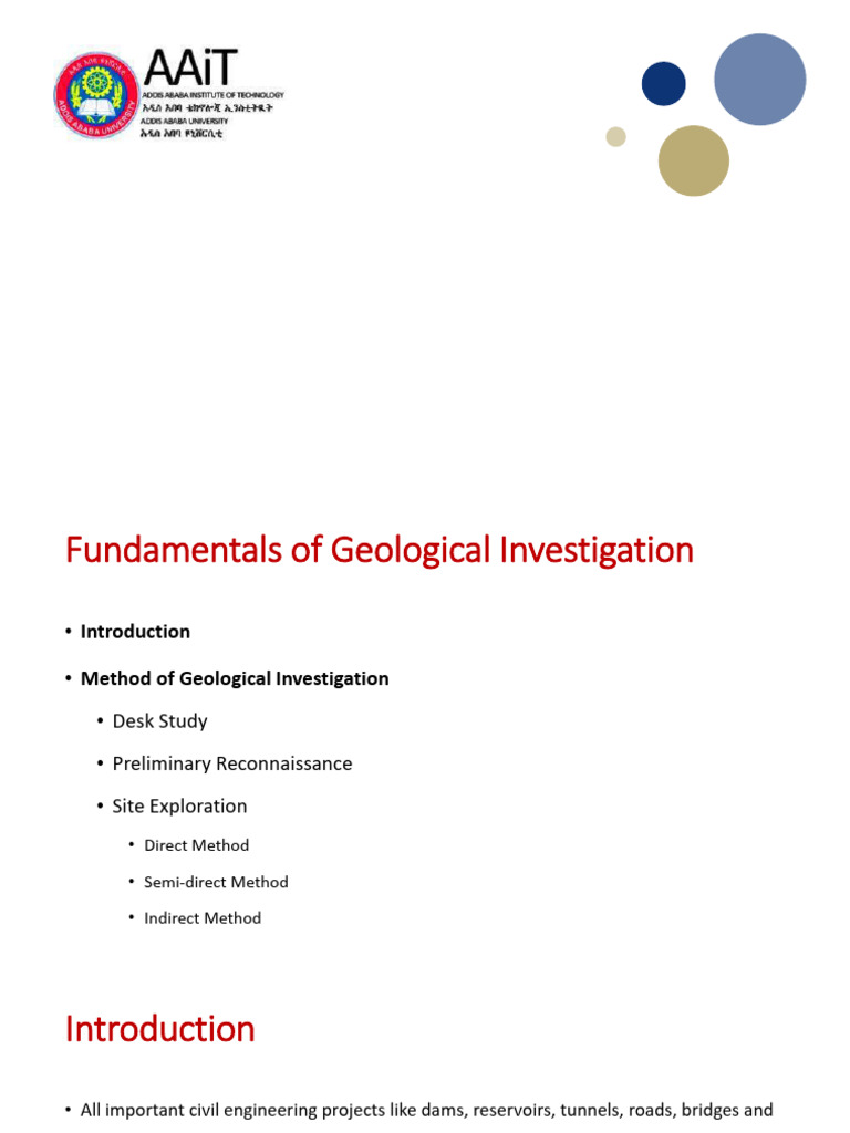 Geological Investigation | PDF | Earth Sciences | Applied And ...