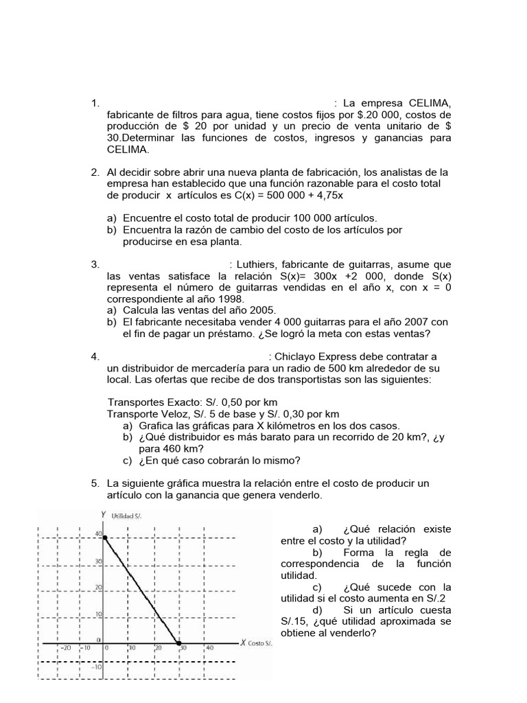 C Documents and Settings Usuario Escritorio PROBLEMAS SOBRE FUNCIÓN LINEAL | PDF | Ritmo ...