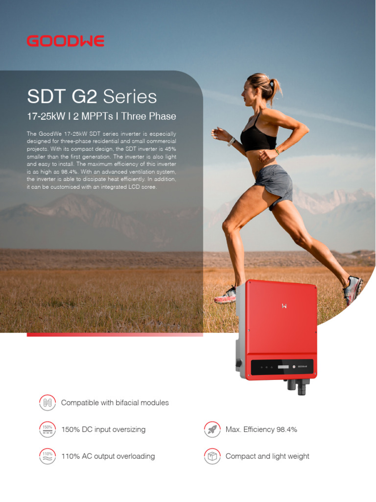 GW SDT g2 17-25k Datasheet-En | PDF | Power Inverter | Alternating Current