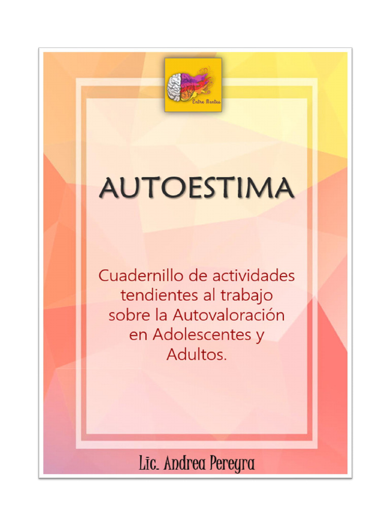 Cuadernillo Autoestima Pdf Autoestima Belleza