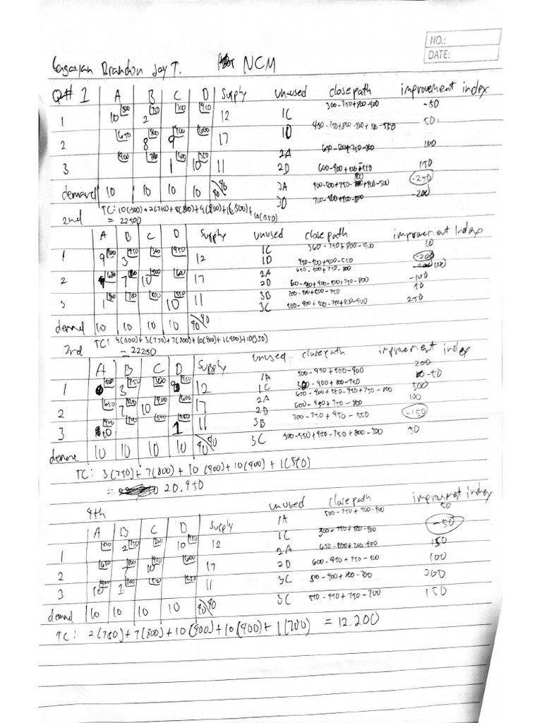 Probset#4 Transpo | PDF