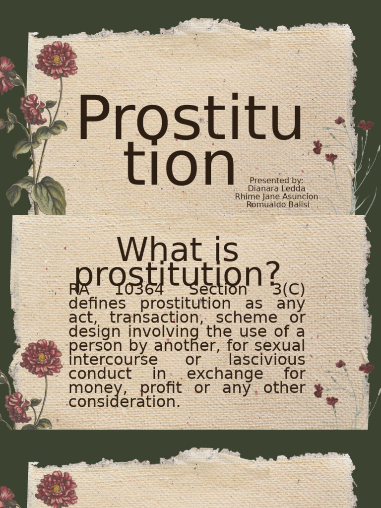Prostitution | PDF | Human Trafficking | Prostitution