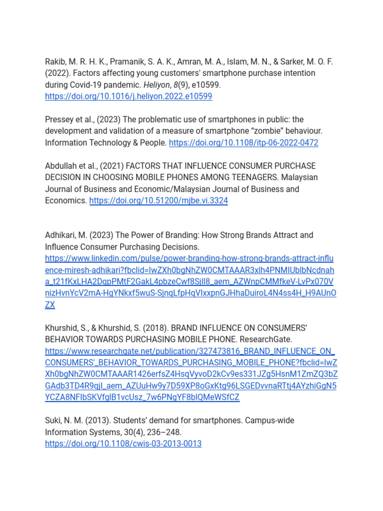 CITATION (CHAPTER 1-5 | PDF | Behavior | Consumer Behaviour