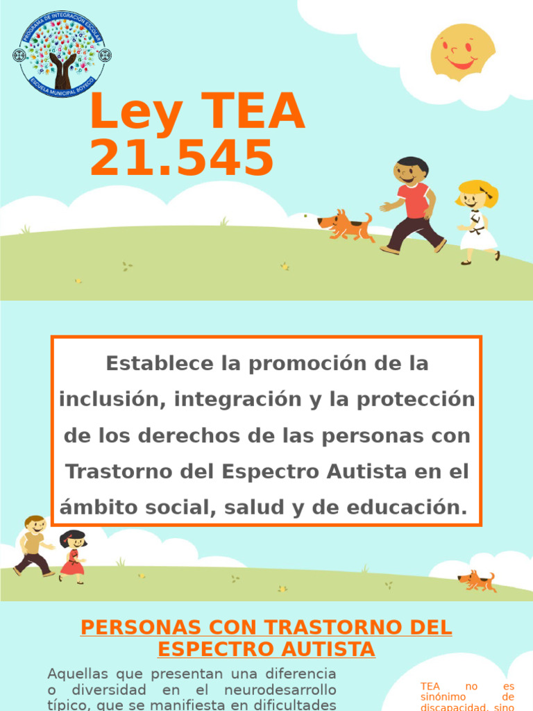 Ley TEA 21 | PDF | Espectro autista | Las emociones