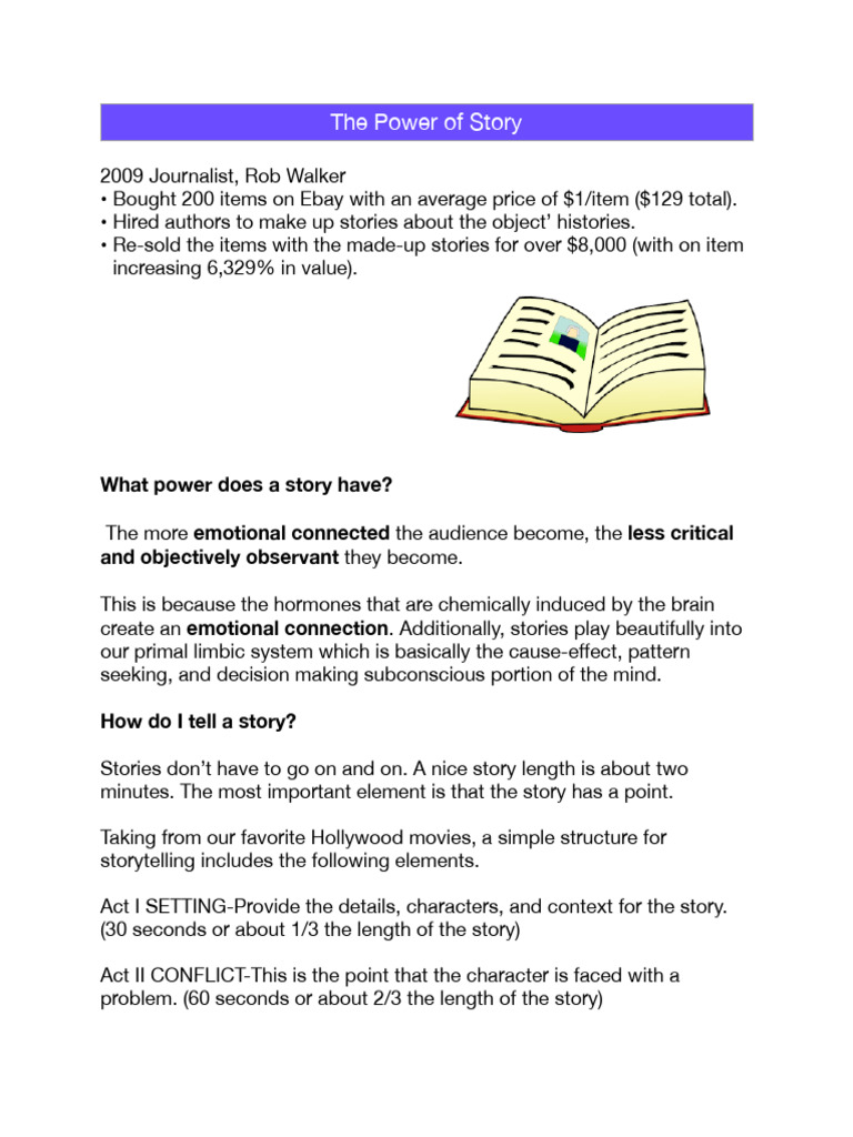 The Power of Storytelling | PDF | General Fiction