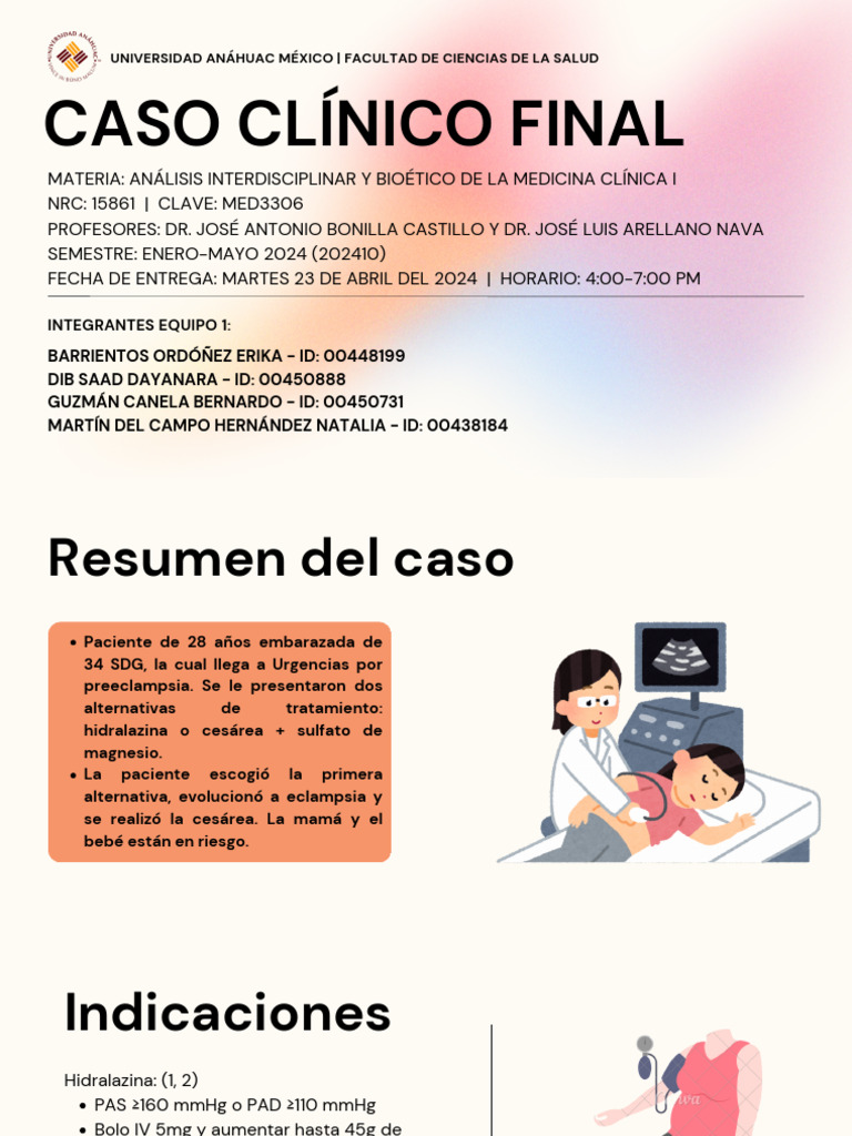 Presentación Caso Final Análisis | PDF | Medicina | Especialidades Medicas