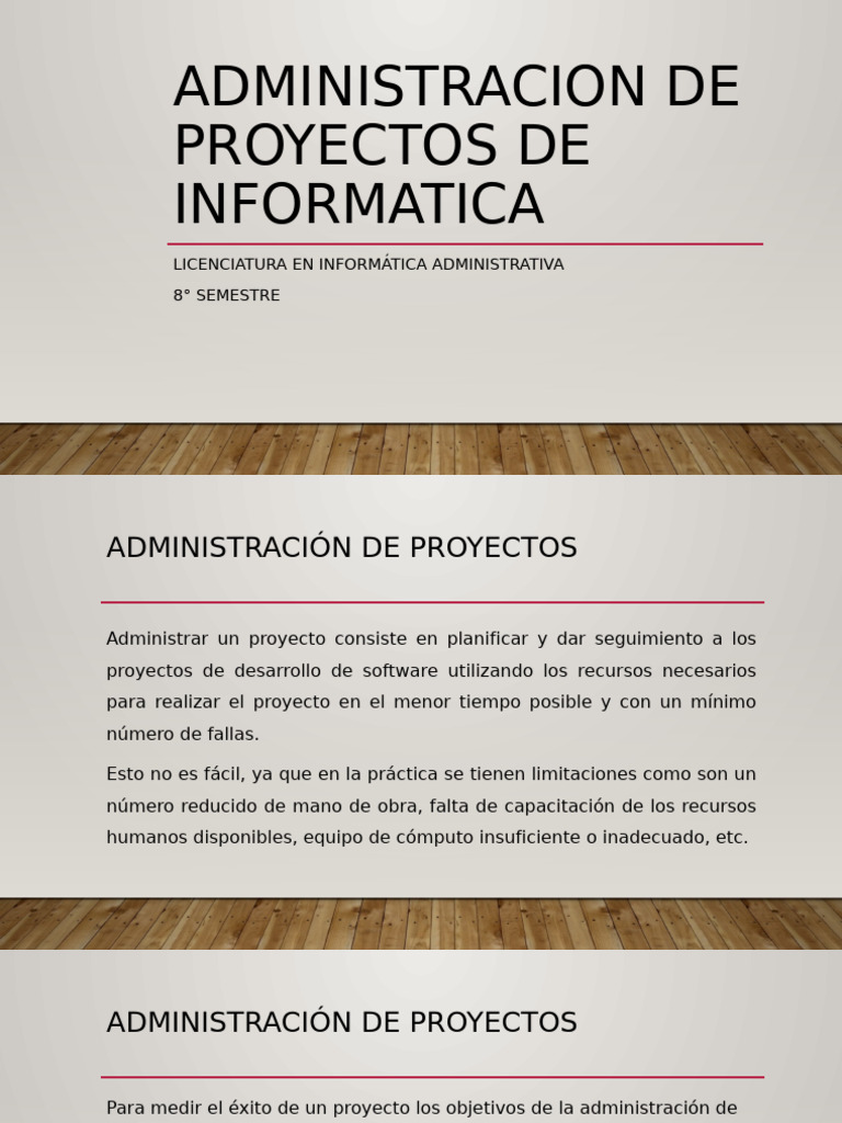 Administracion de Proyectos de Informatica | PDF | Software | Ingeniería de software