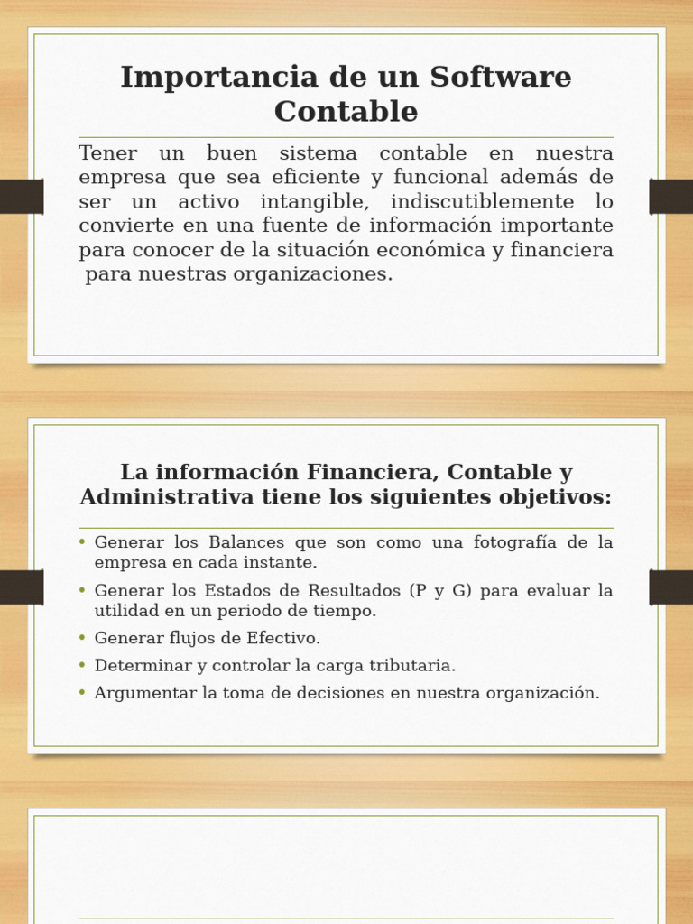 Clase 4 - IMPORTANCIA DE UN SOFTWARE CONTABLE | PDF | Contabilidad | Business
