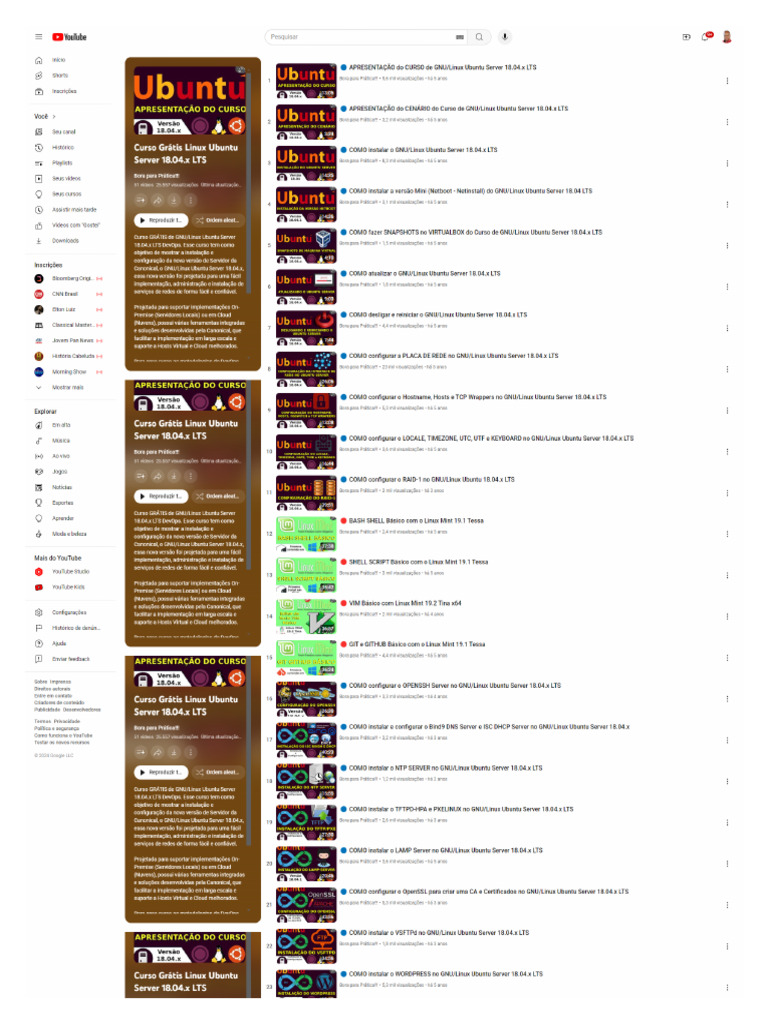 Curso Grátis Linux Ubuntu Server 18.04.x LTS | PDF