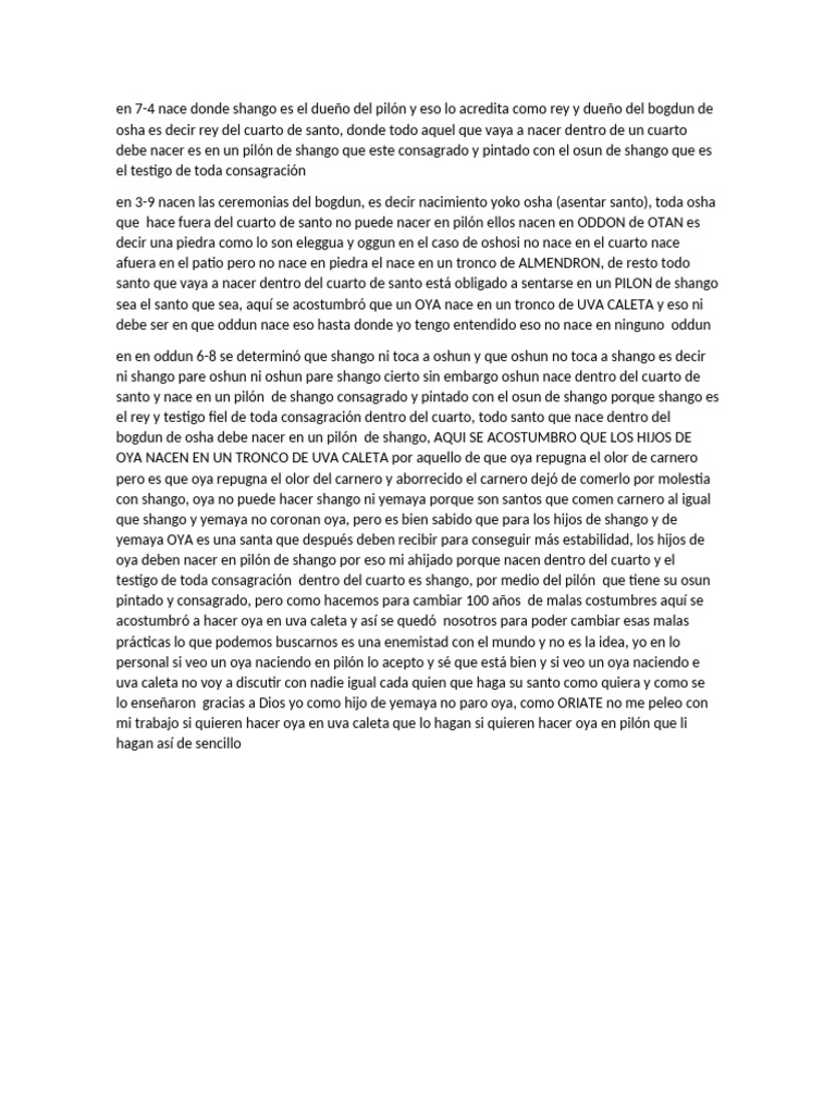 Pilón | PDF | Santeria