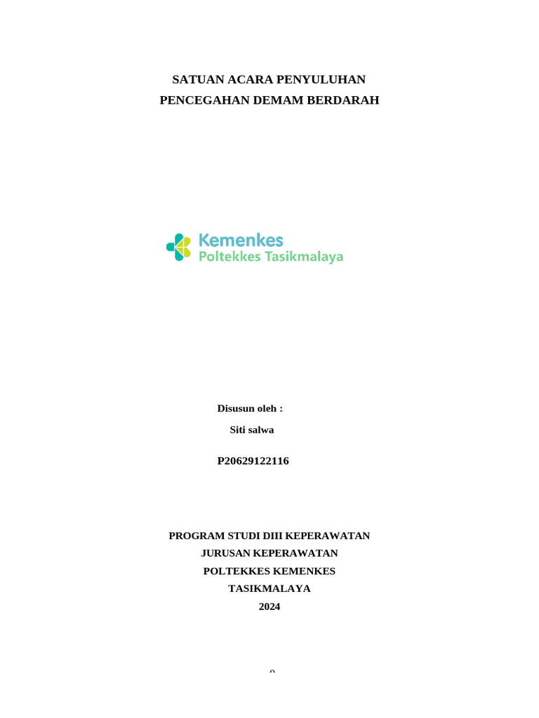 Sap Pencegahan DHF | PDF