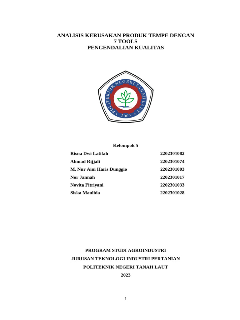 Pengendalian Kualitas 7 Tools | PDF | Bisnis