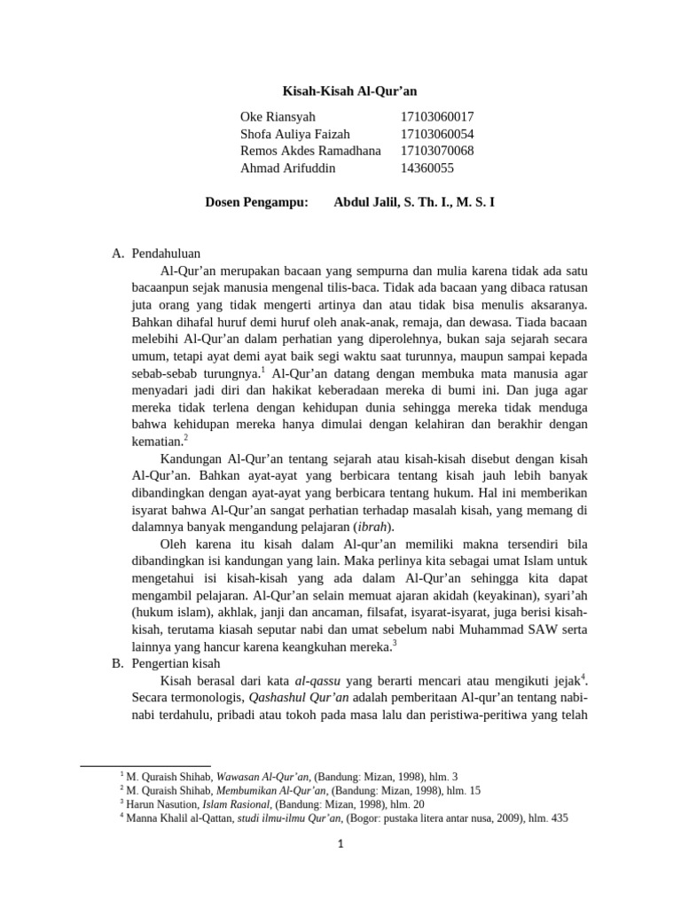 kisah-kisah al-quran | PDF