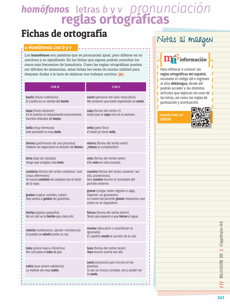 Guía de Homófonos y Ortografía | PDF | Caso de carta | Lingüística