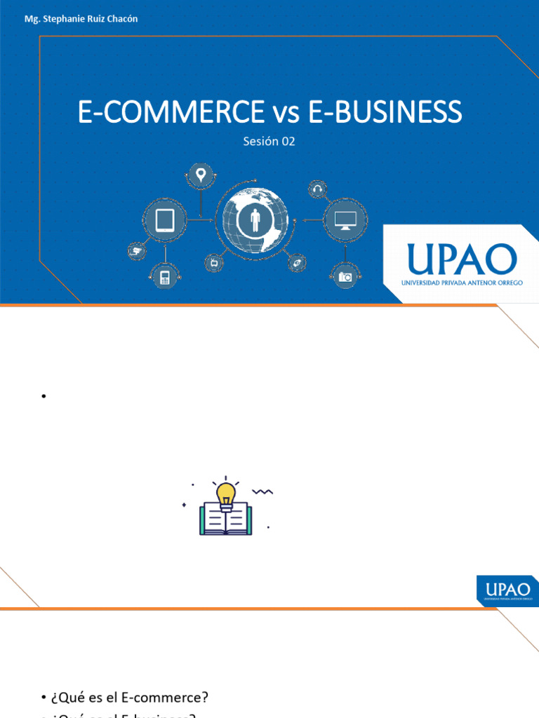 Sesión 02 - E-Commerce Vs E-Business | PDF | Comercio electrónico | Negocios económicos