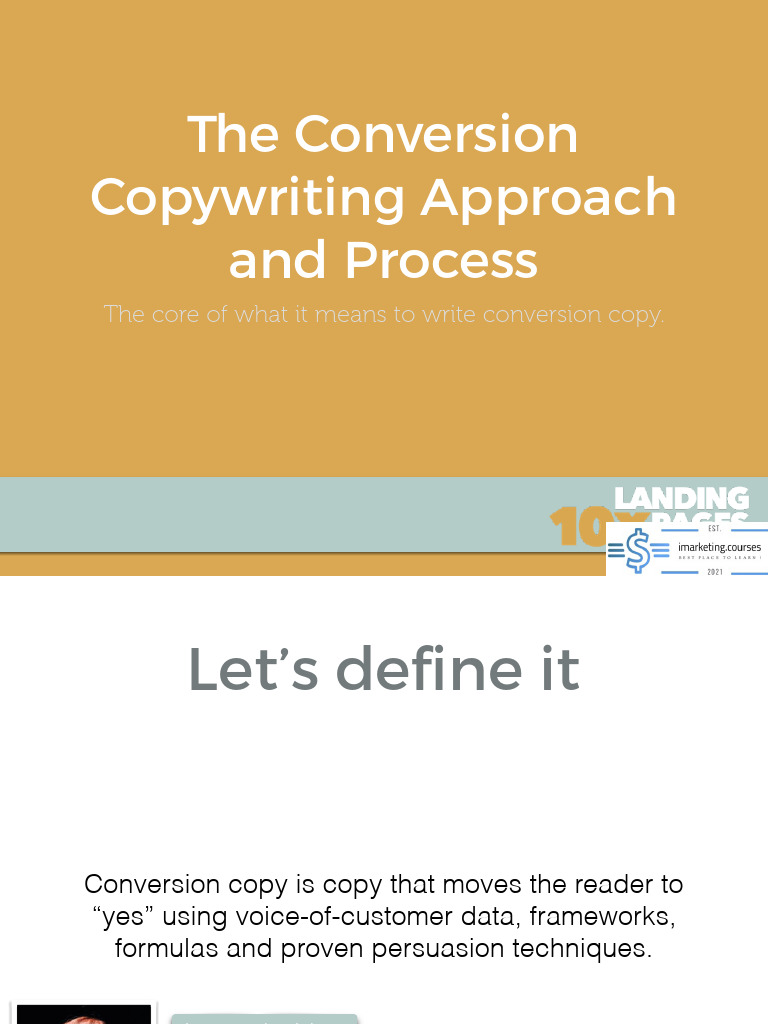 02-The conversion copywriting approach and process | PDF | Cognition