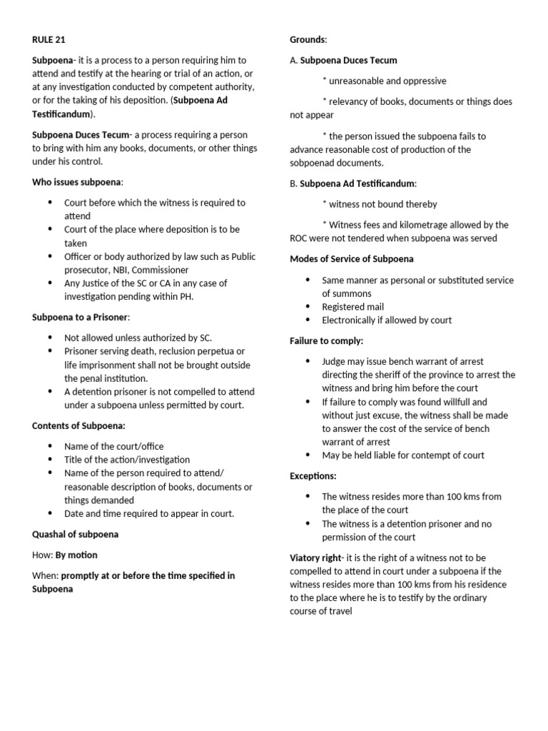 Rule 21 | PDF | Deposition (Law) | Discovery (Law)