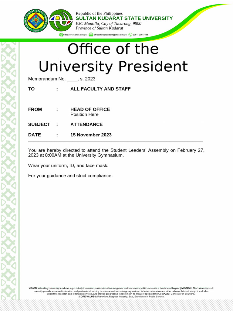 SKSU-Official-Letterhead-A4 | PDF