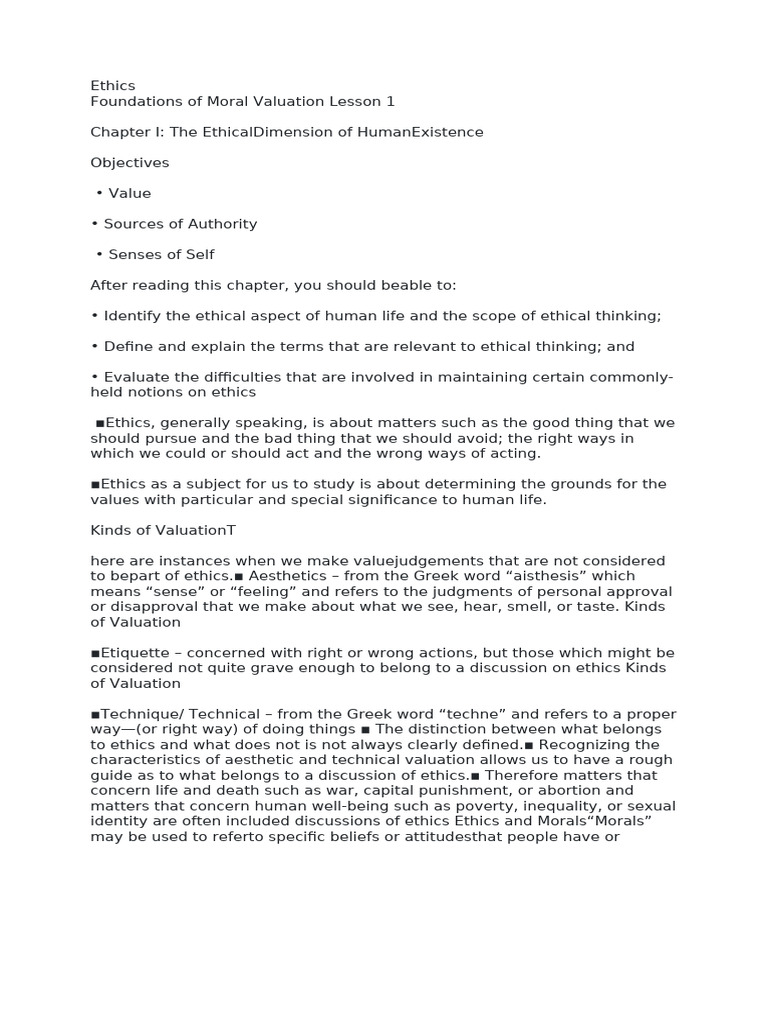 Ethics | PDF | Morality | Relativism