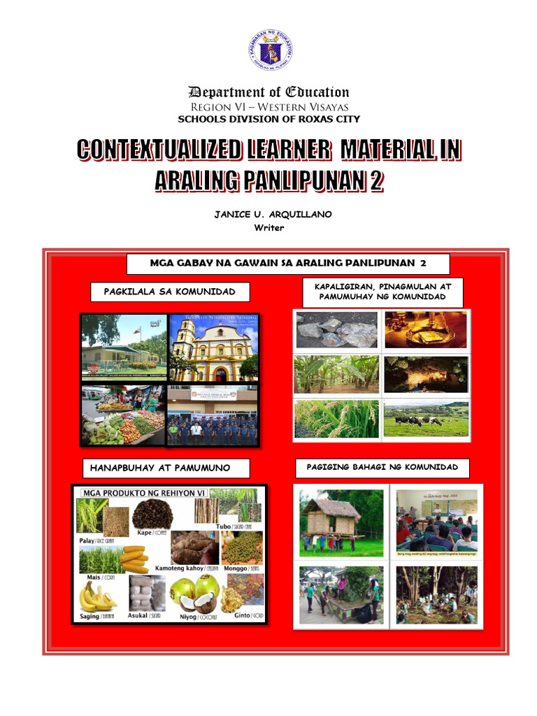 Contextualized Learner Materials in Araling Panlipunan 2 | PDF