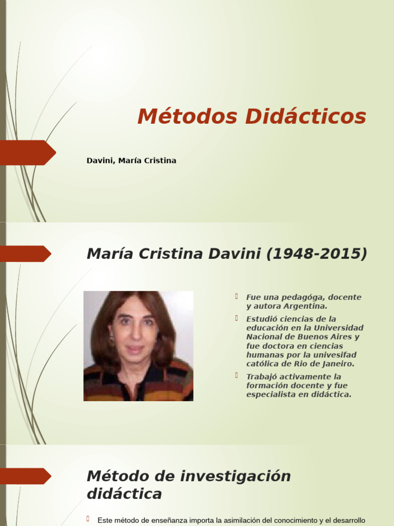 Presentación | PDF | Enseñando | Método científico