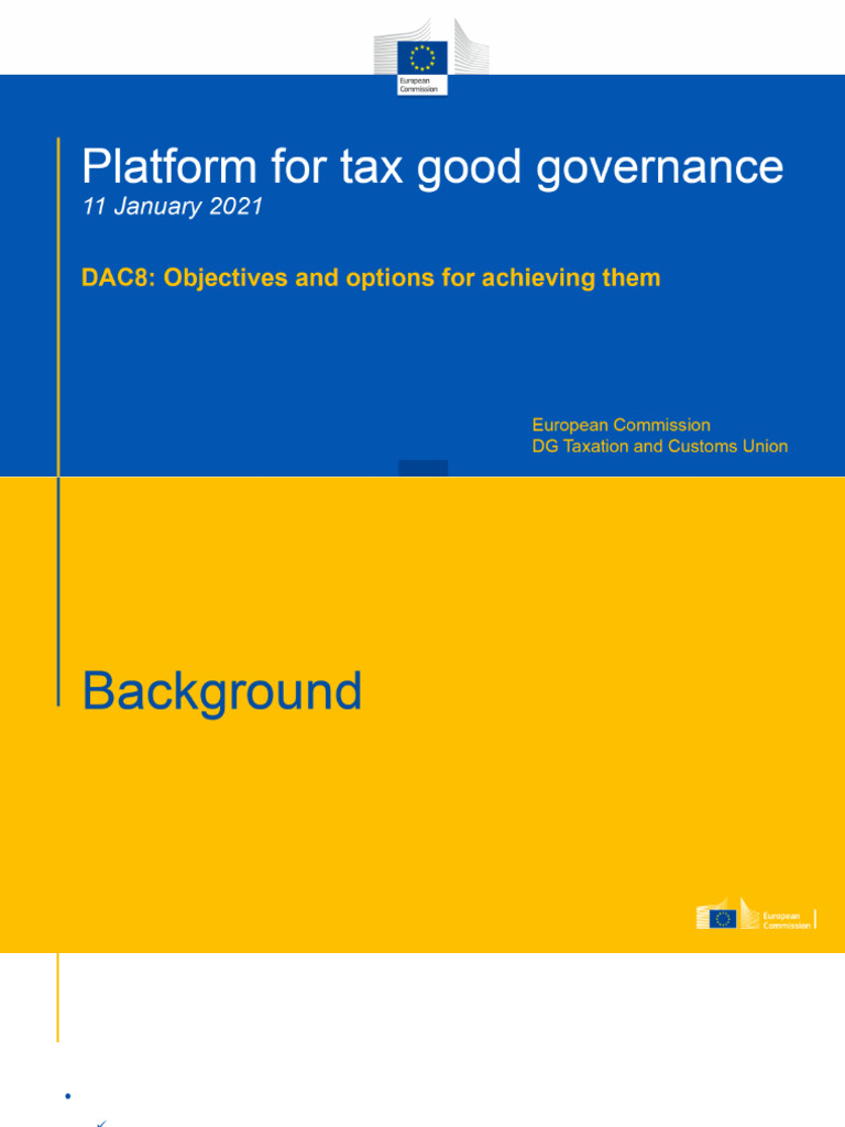 Dac8 Presentation | PDF | Cryptocurrency | Taxes