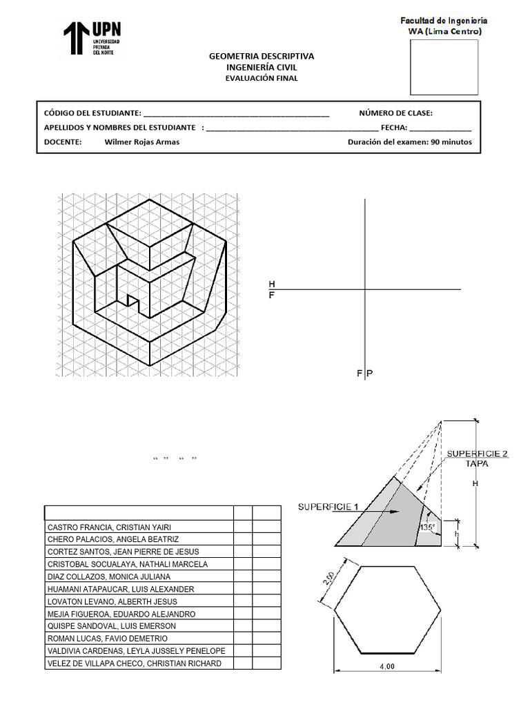 Examen Final | PDF | Geometría