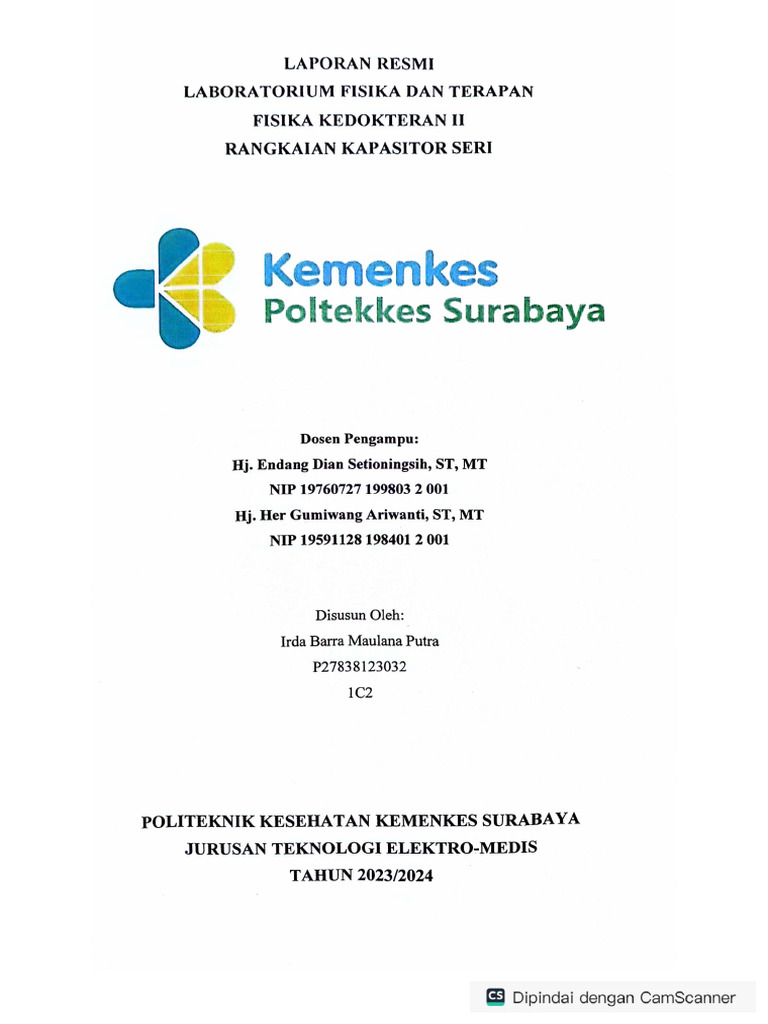 Contoh Lapres Fisika Kedokteran 1 | PDF