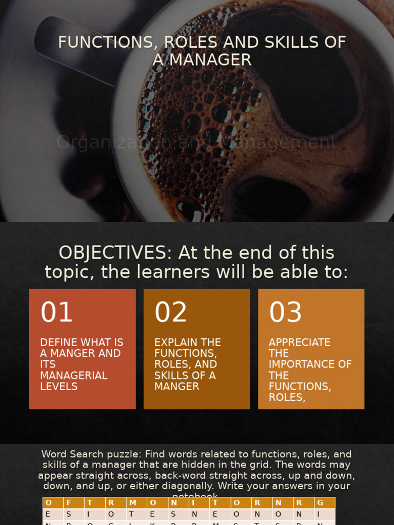 2-functions-roles-and-skills-of-a-manager-pdf-chief-operating