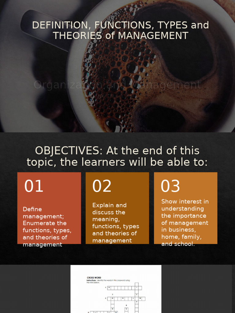 Ppt 1 Functions Types and Theories | PDF | Leadership | Business