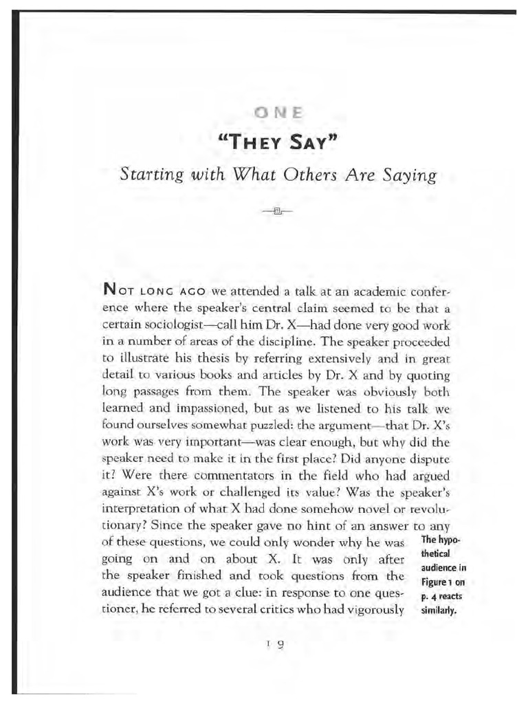 They Say I Say Full Text | PDF