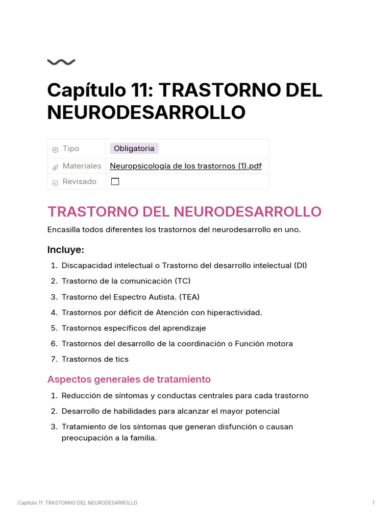Capítulo 11 TRASTORNO DEL NEURODESARROLLO | PDF | Desorden hiperactivo y deficit de atencion ...
