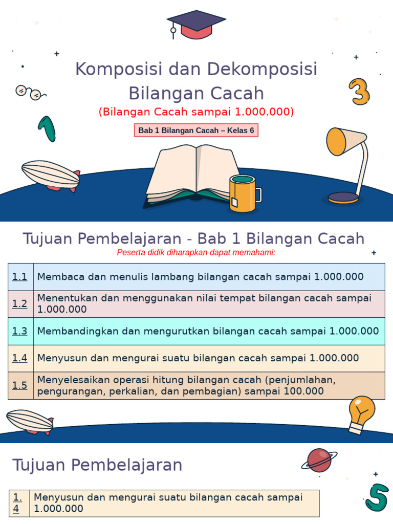 Komposisi Dan Dekomposisi Bilangan Cacah - Bab 1 | PDF